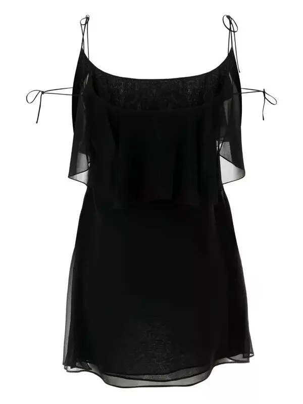 Saint Laurent Ruffled Detail Dress