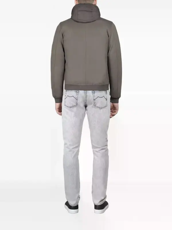 MOORER Callum-tz Hooded Jacket - Grey