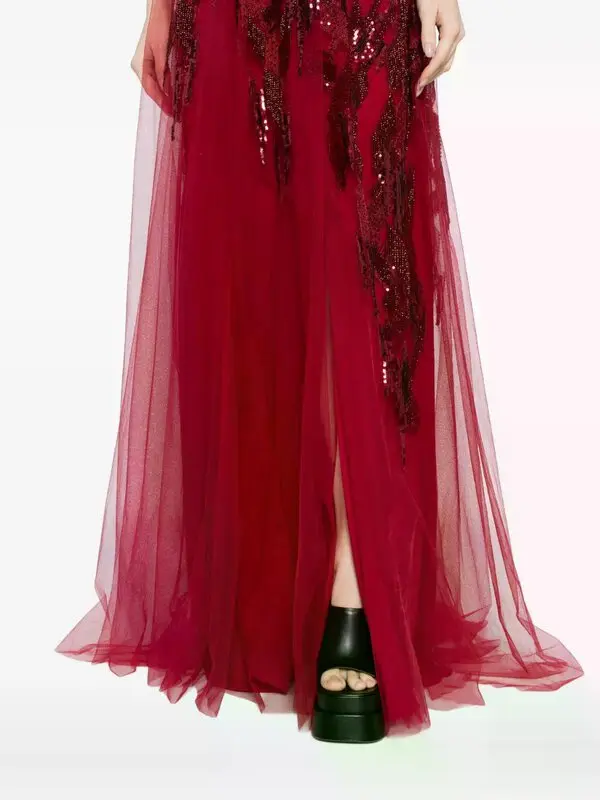 SAIID KOBEISY Beaded Gown
