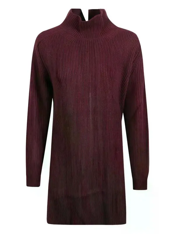 DONDUP Ribbed Turtleneck Dress