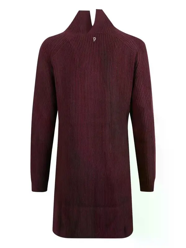 DONDUP Ribbed Turtleneck Dress
