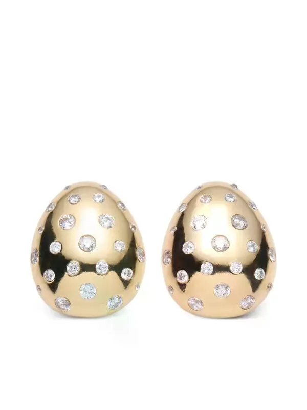 Magda Butrym Crystal-embellished Stud Earrings - Gold