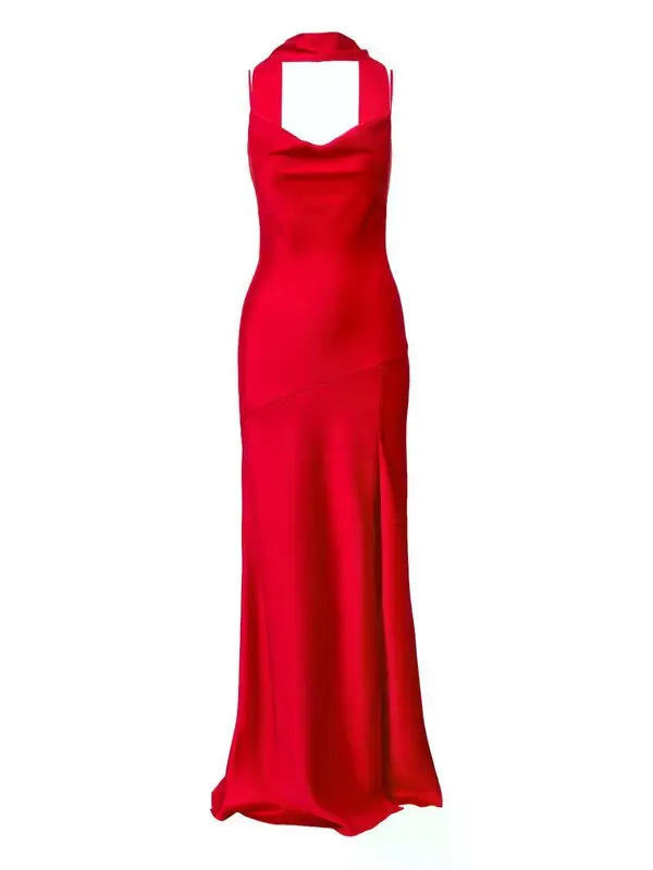 LITA COUTURE Eline Sleeveless Maxi Dress - Red