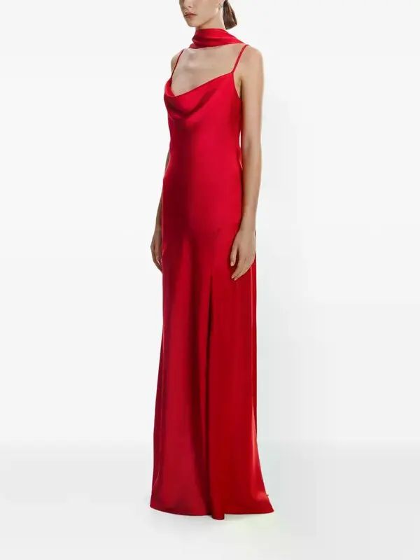 LITA COUTURE Eline Sleeveless Maxi Dress - Red