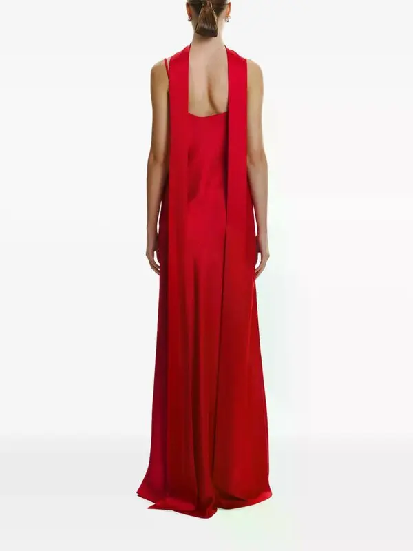 LITA COUTURE Eline Sleeveless Maxi Dress - Red