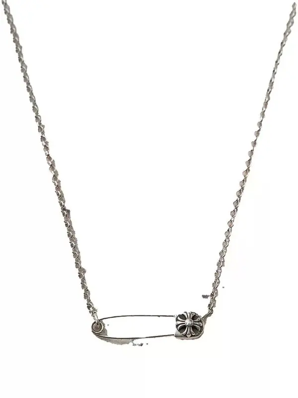 Chrome Hearts Safety-pin Pendant Chain Necklace