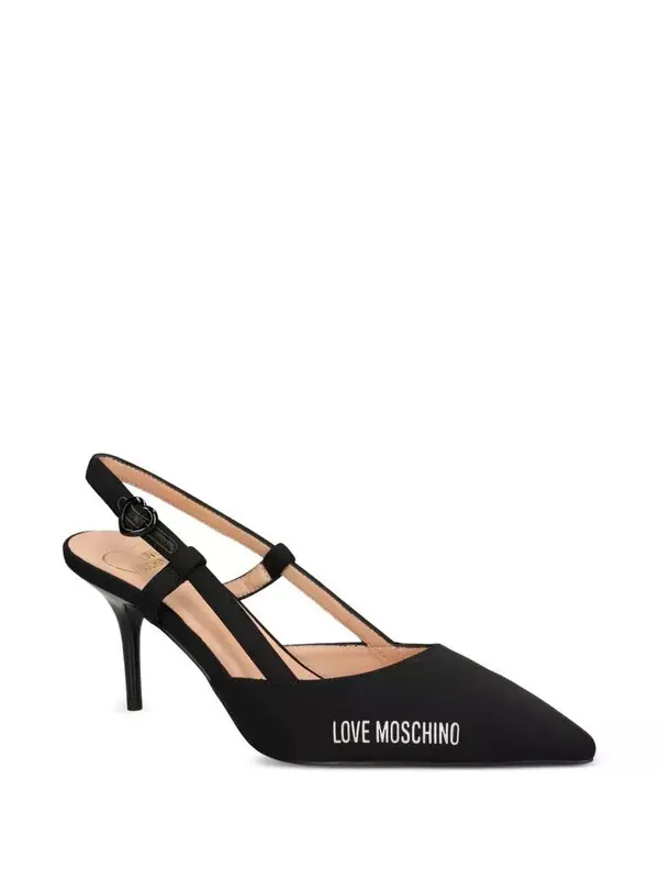 Moschino Slingback Pointed-toe Stiletto Pumps
