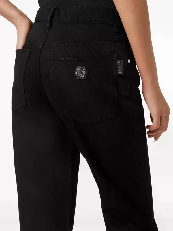 Philipp Plein Hexagon Plaque Jeans