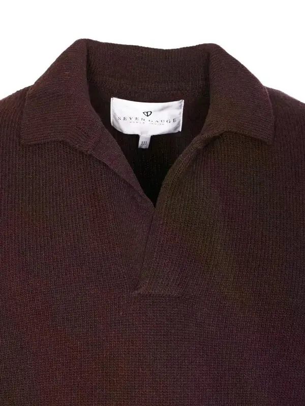 SEVEN GAUGE Long-sleeve V-neck Sweater