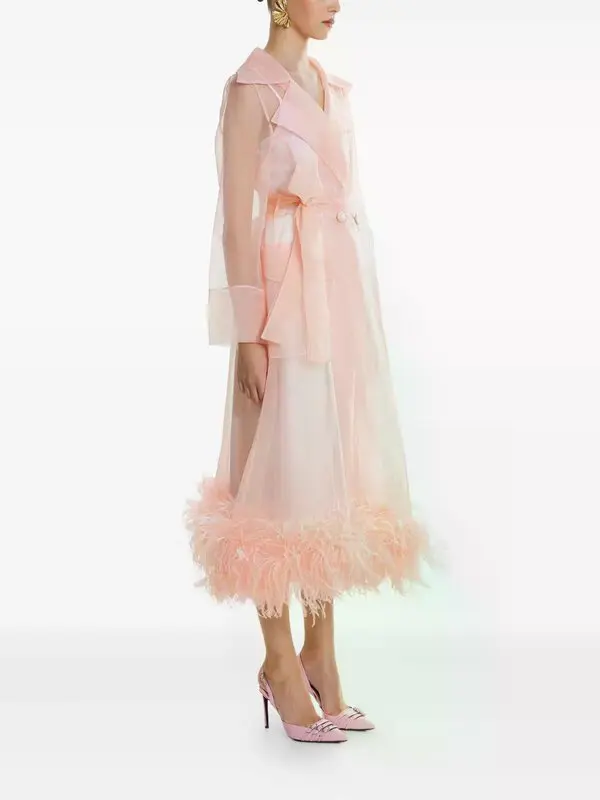 LITA COUTURE Organza Midi Trench Dress