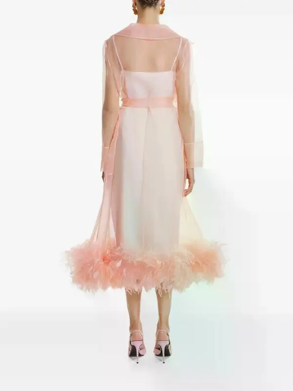 LITA COUTURE Organza Midi Trench Dress
