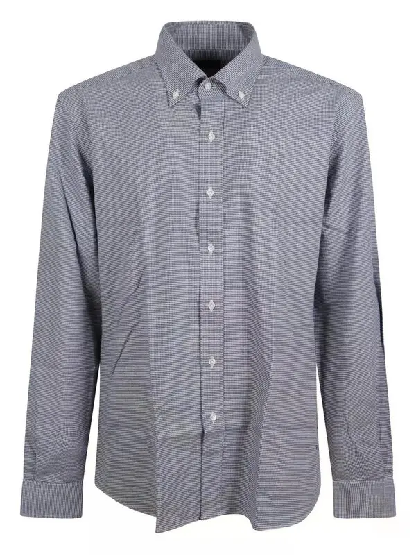 FAY All-over Pattern Long-sleeve Shirt