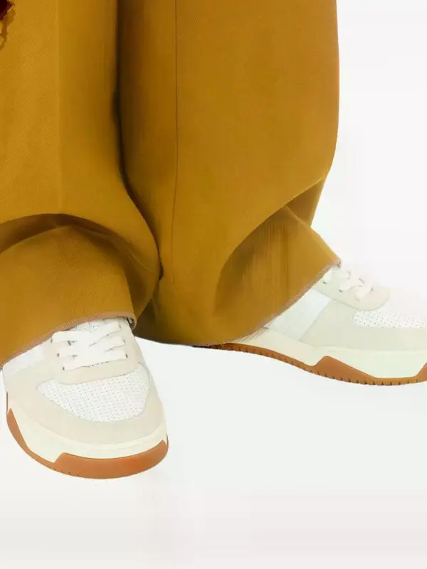 Valentino Garavani Sparry Trainer In Split Leather And Nappa - White