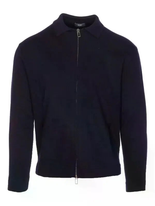 HOSIO Zip-fastening Wool Cardigan