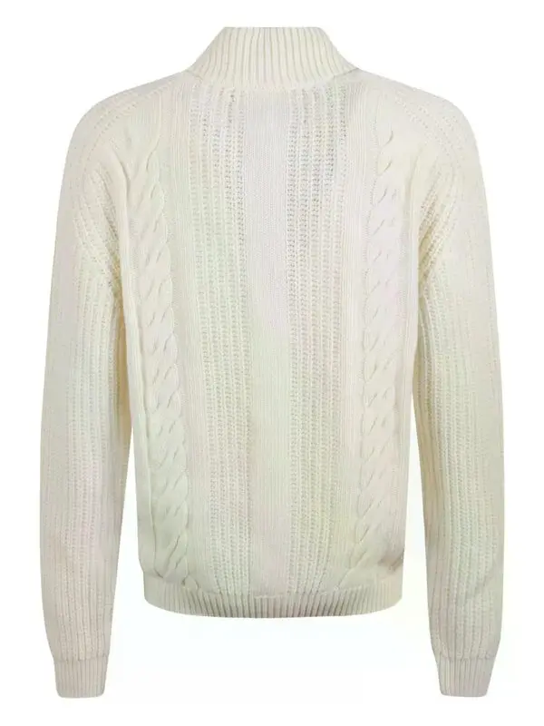 Tagliatore Cable Knit Zip Sweater