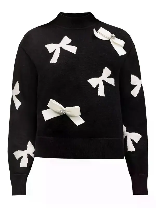 Karl Lagerfeld Bow-embellished Sweater - Black
