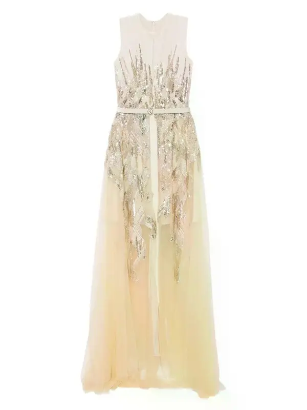 SAIID KOBEISY Embroidered Gown