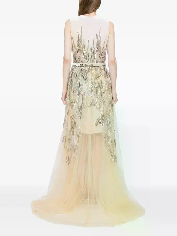 SAIID KOBEISY Embroidered Gown