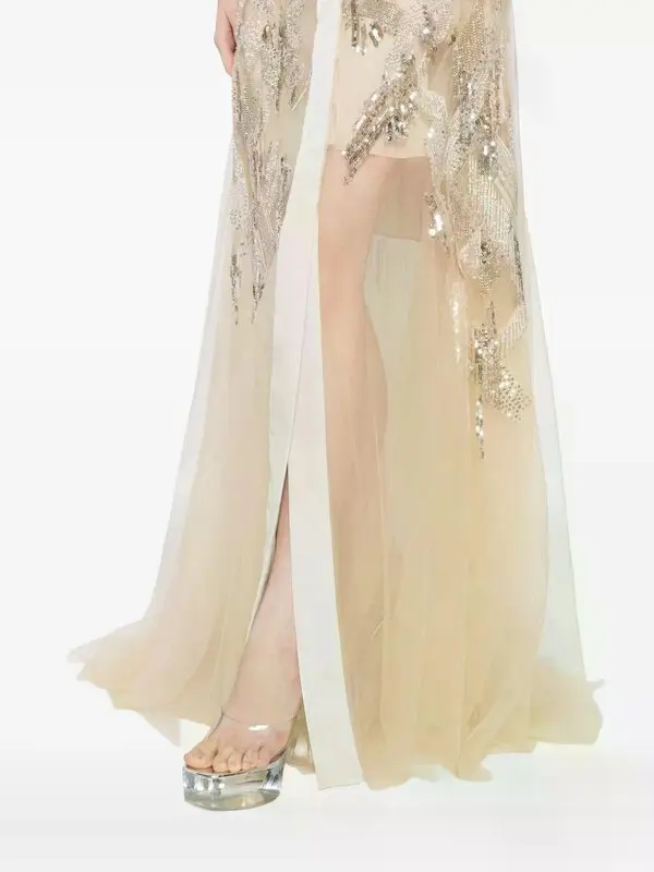 SAIID KOBEISY Embroidered Gown