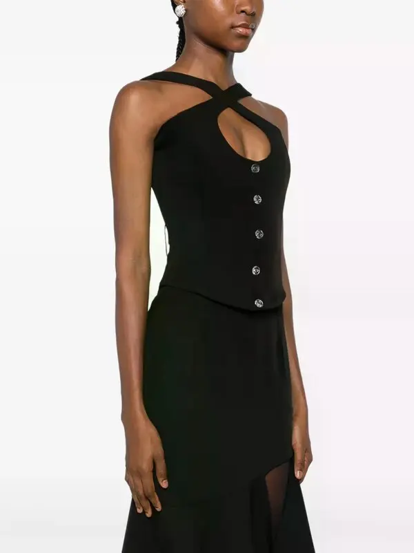 RHIZOME Corset Top - Black