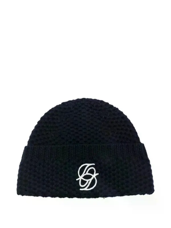 Drole De Monsieur Logo-embroidered Beanie - Blue