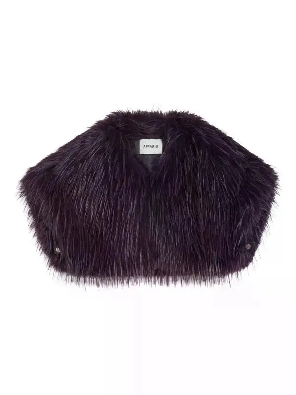 Apparis Devin Faux Fur Jacket - Purple