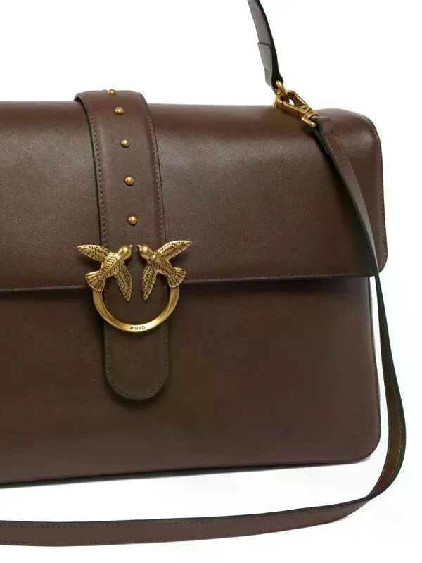 Pinko Maxi Love Bag Slouchy Tote Bag - Brown