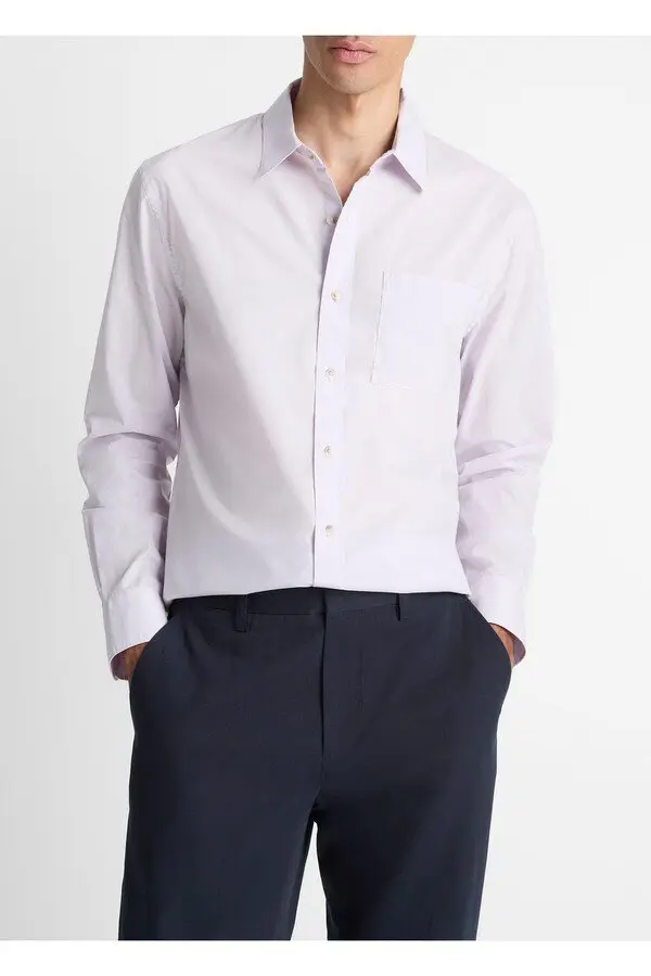 Vince Cotton Poplin Button-front Shirt