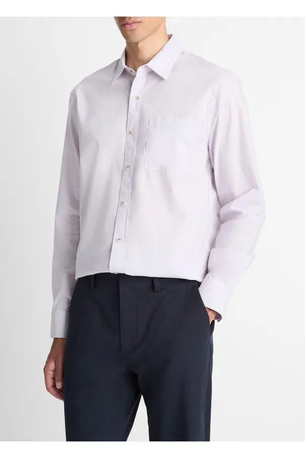 Vince Cotton Poplin Button-front Shirt