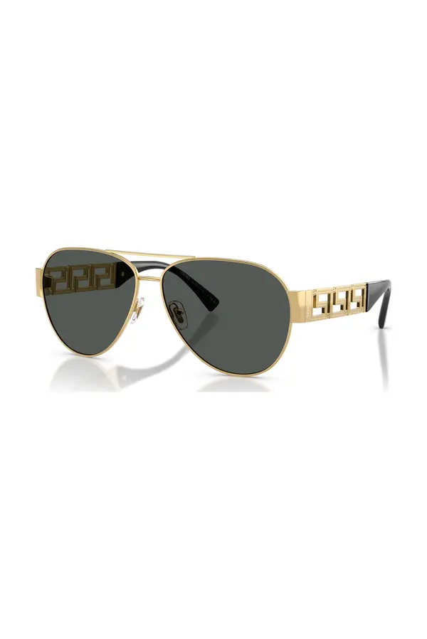 Versace Ve2289 Aviator Sunglasses - Gold