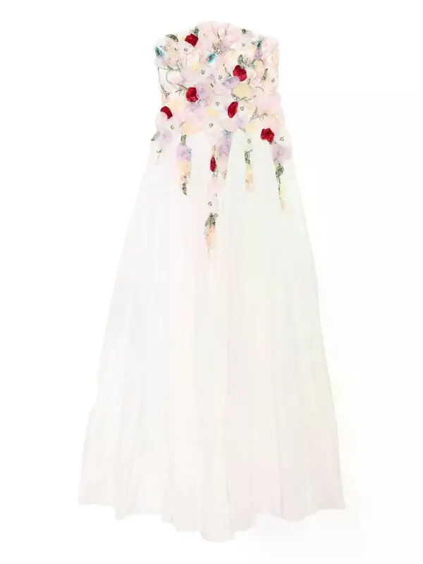 SAIID KOBEISY Embellished Taffeta Gown