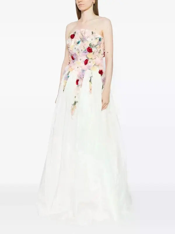 SAIID KOBEISY Embellished Taffeta Gown