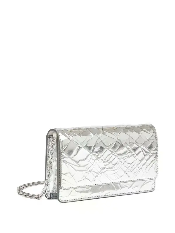 MAISON MARGIELA Mirrored Cracked-effect Chain Wallet