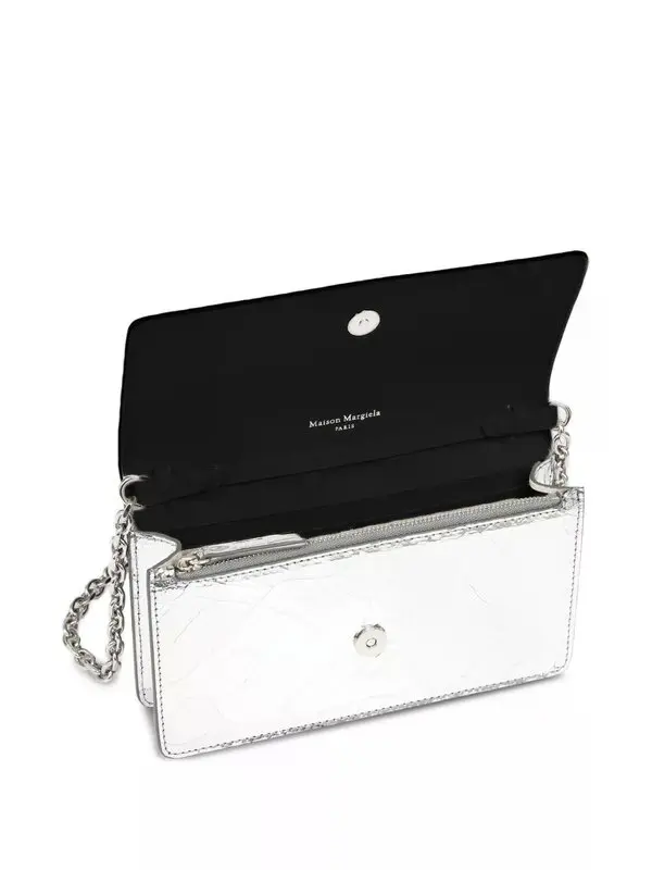 MAISON MARGIELA Mirrored Cracked-effect Chain Wallet