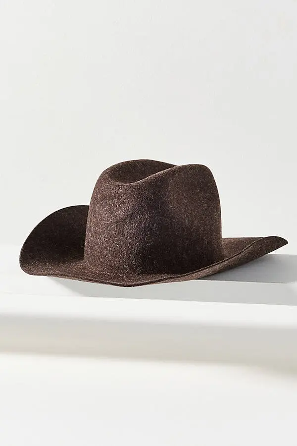 Van Palma Loris Wool Rancher Hat In Chocolate - 55% Off  display picture 2