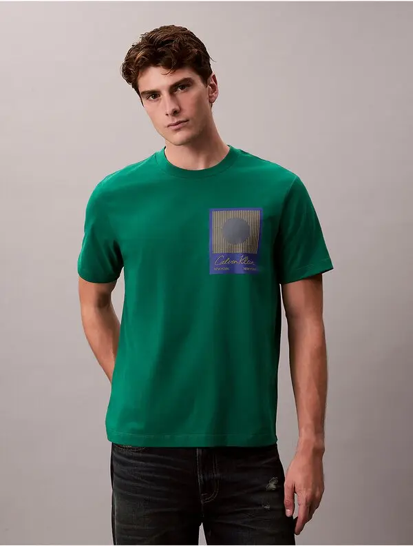 Calvin Klein Matches Logo Graphic Relaxed T-shirt - Deco Green