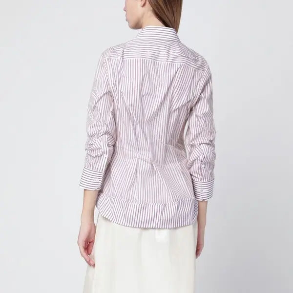 MAISON MARGIELA Striped Layered Tulle Shirt