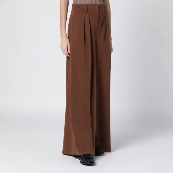 Max Mara Wool Jersey Palazzo Trousers