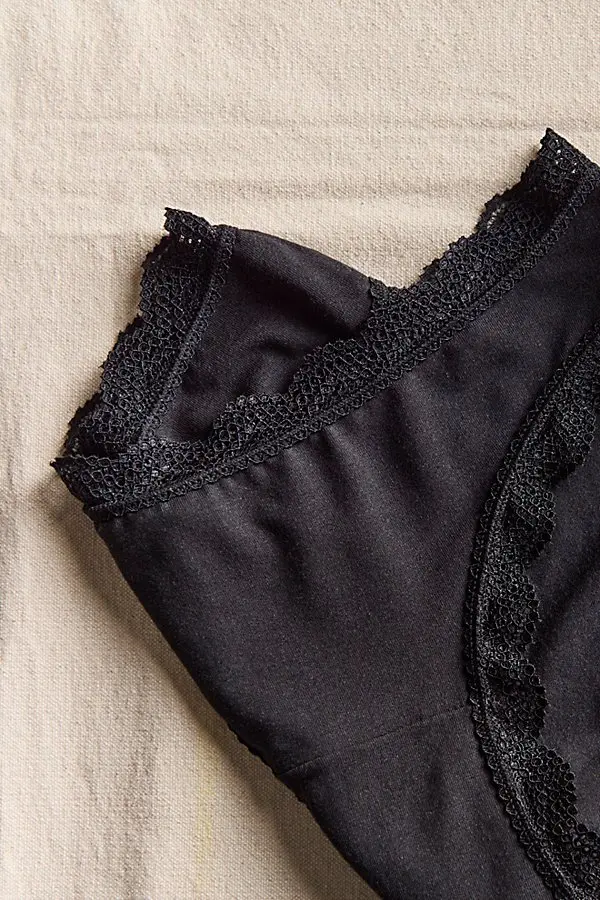 STRIPE & STARE Four Pack Of Undies - Black