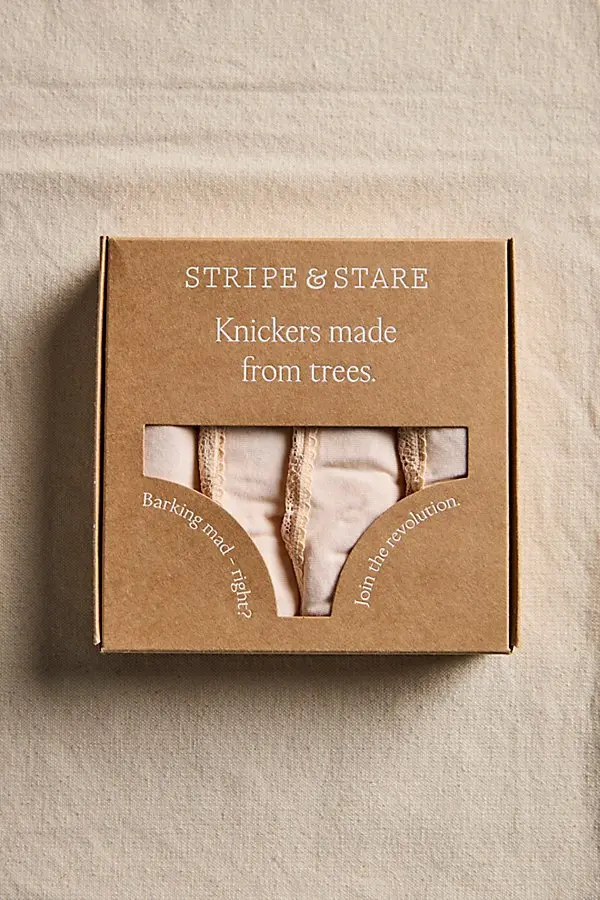 STRIPE & STARE Four Pack Of Undies - Sand