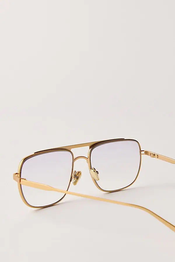ELISA JOHNSON Jane Metal Aviator Sunglasses