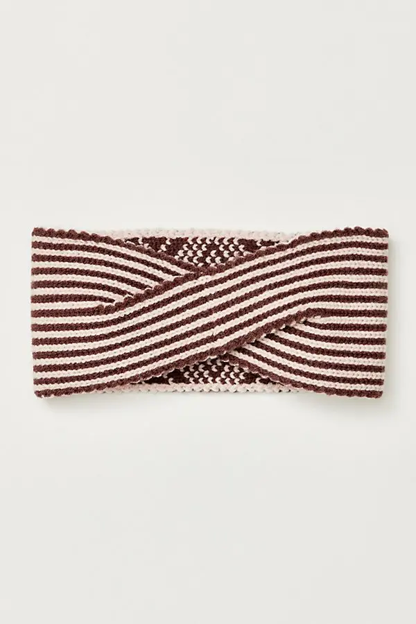 Free People Traverse Twist Reversible Ear Warmers - Creme