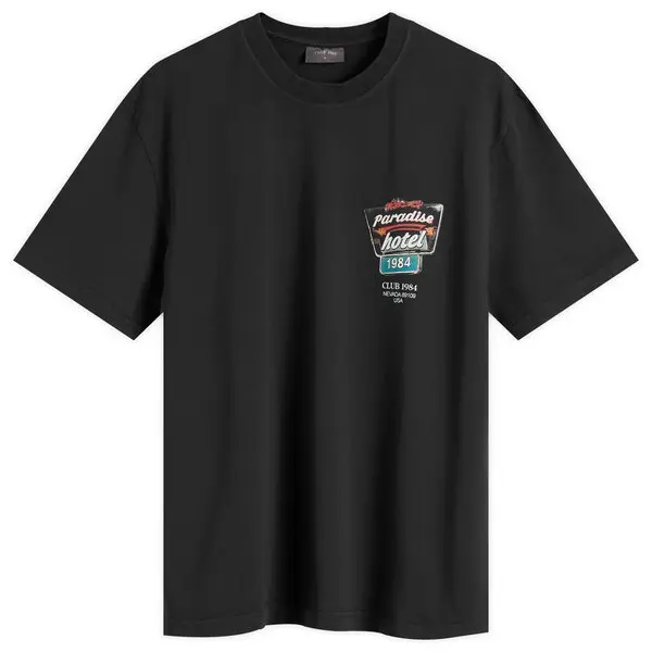 CLUB 1984 Paradise Hotel T-shirt - Washed Black