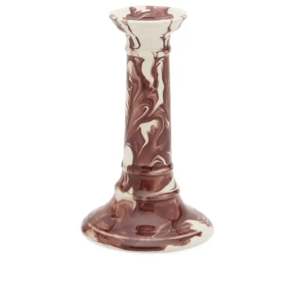 THE CONRAN SHOP Wardour Candlestick - Burgundy