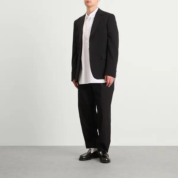 Comme Des Garçons Wool Single Breasted Blazer