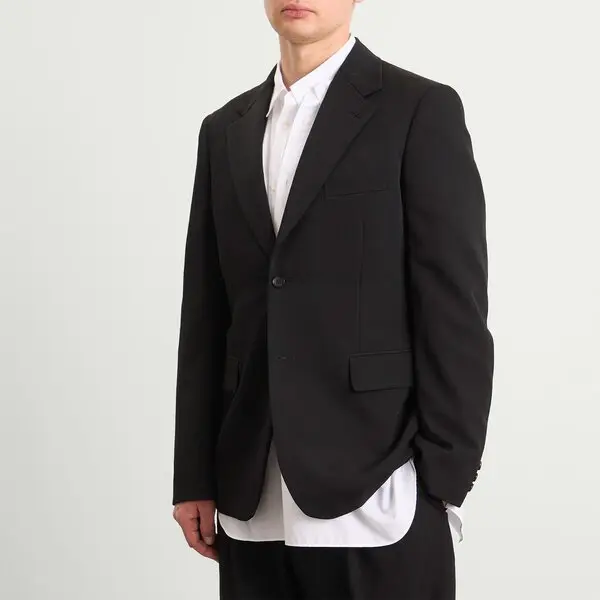 Comme Des Garçons Wool Single Breasted Blazer