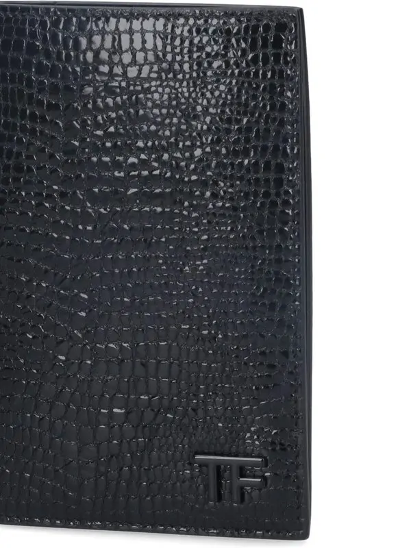 TOM FORD Croc Print Card Holder