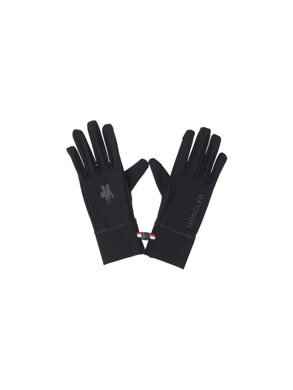 Moncler Logo Gloves - Black