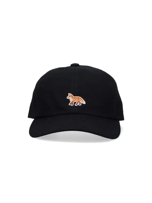 Maison Kitsuné Fox Baseball Cap - Black