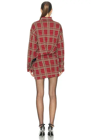 Isabel Marant Étoile Blandia Dress Tartan Check